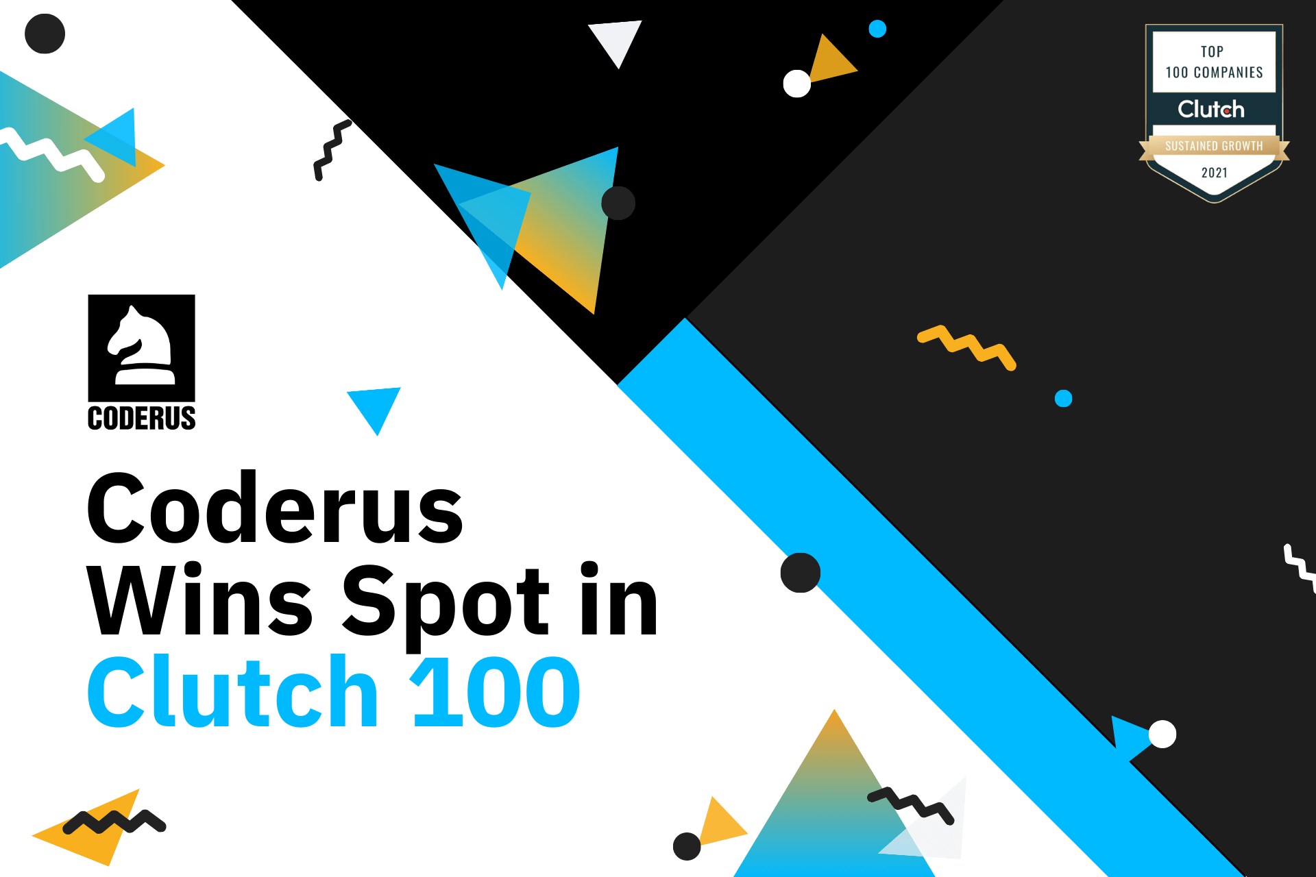 Clutch Honours Coderus Among Top 100 Service Providers for 2021 | Coderus Awards
