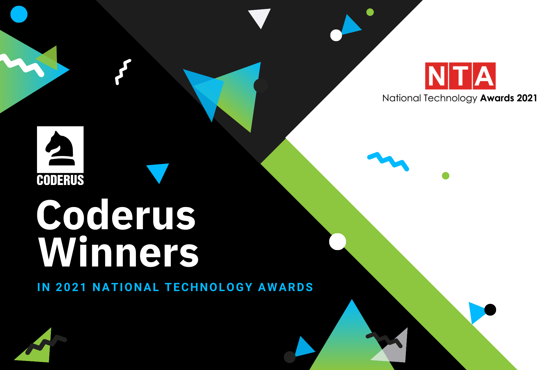 Coderus Wins at National Technology Leaders Awards 2021 | Coderus Awards